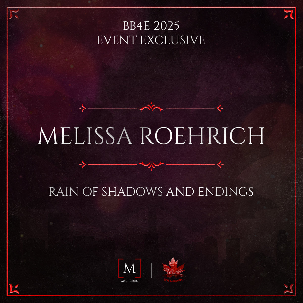 Melissa Roehrich - Rain of Shadow and Endings – The Arcane Society Shop